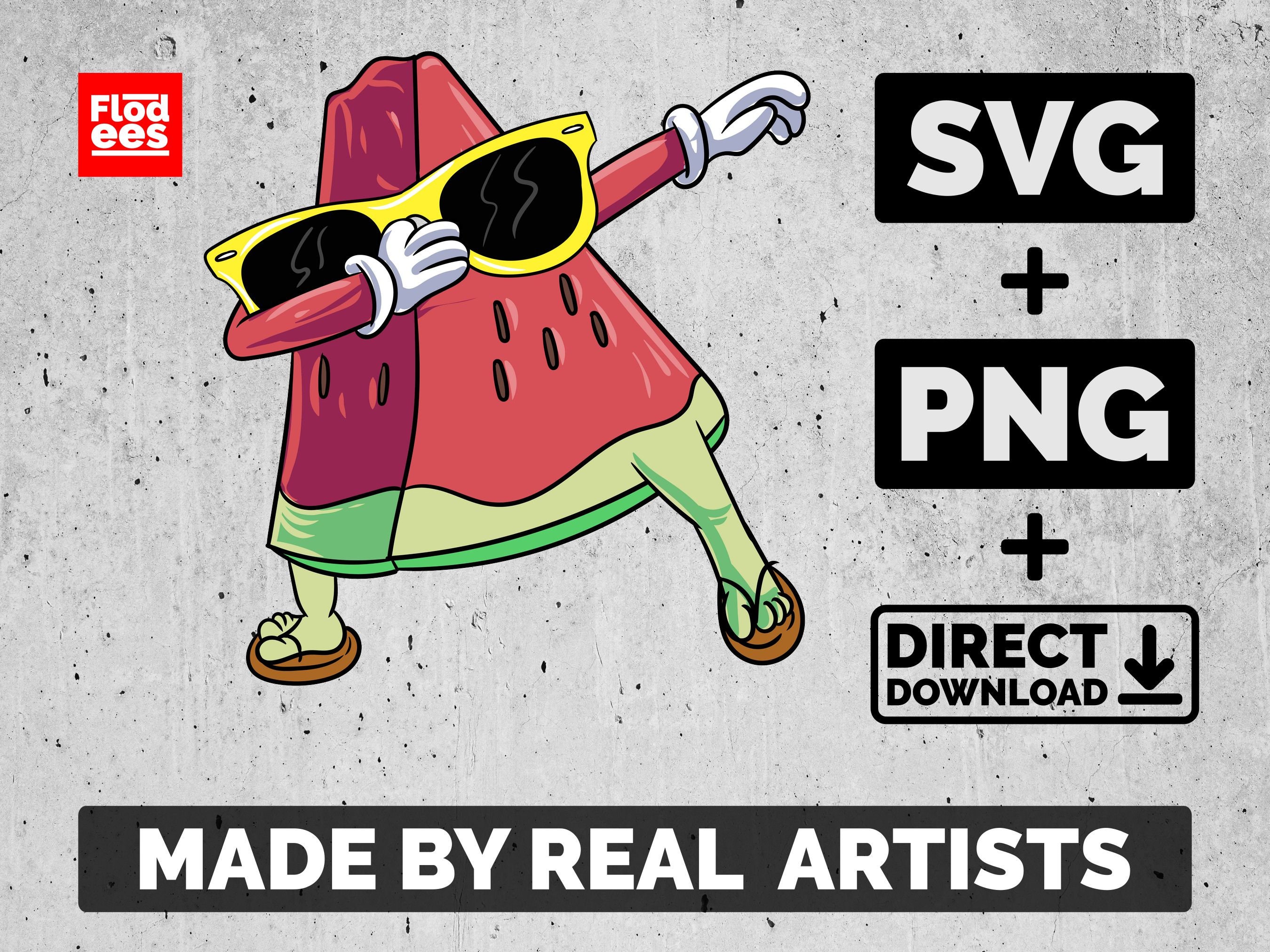 Dabbing Watermelon SVG File - Etsy