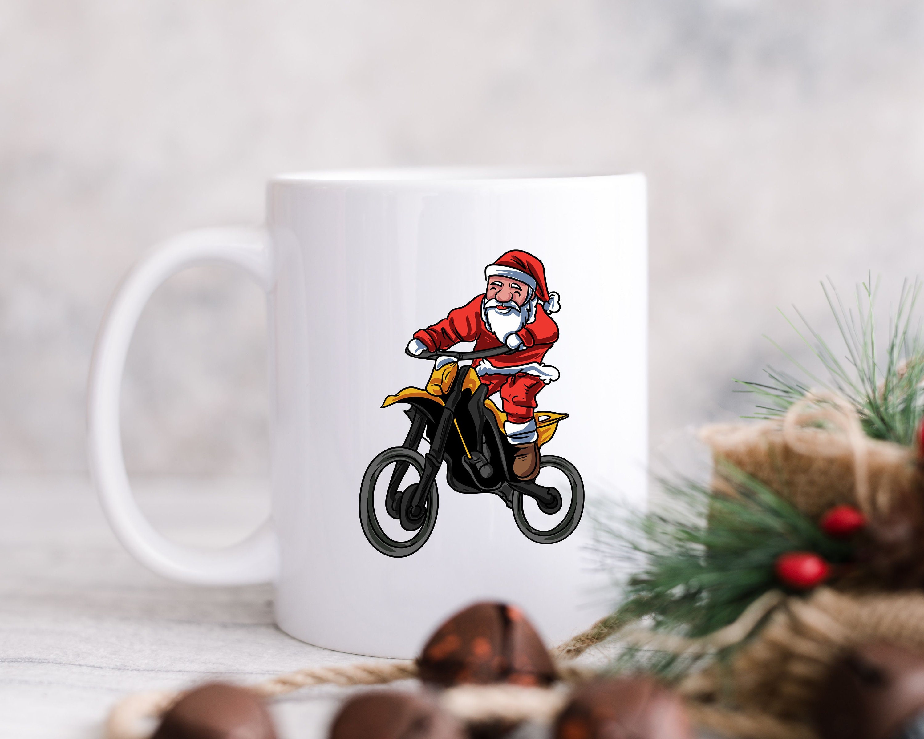 Dirt Bike SVG Santa Motocross PNG - Etsy