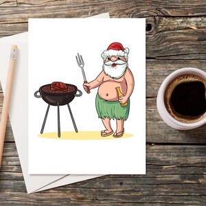 Christmas in July SVG / Grilling BBQ Santa Claus PNG / Grill Party ...