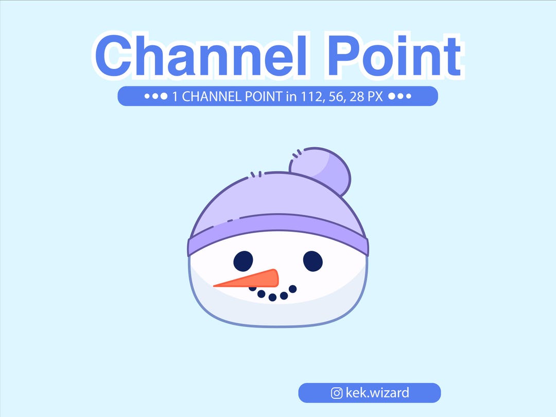 Snowman Channel Point for Twitch | Channel Point | Twitch Channel Point ...