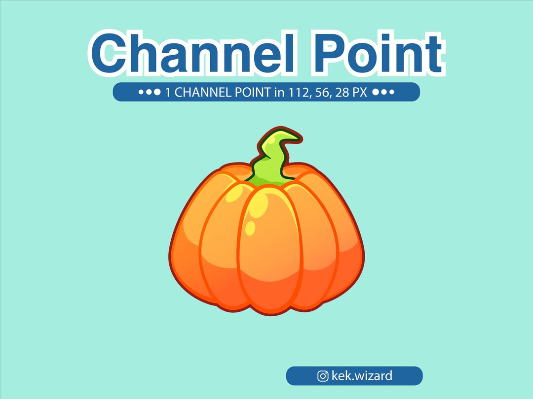 Pumpkin Channel Points for Twitch | Twitch Channel Point Icon | Channel ...