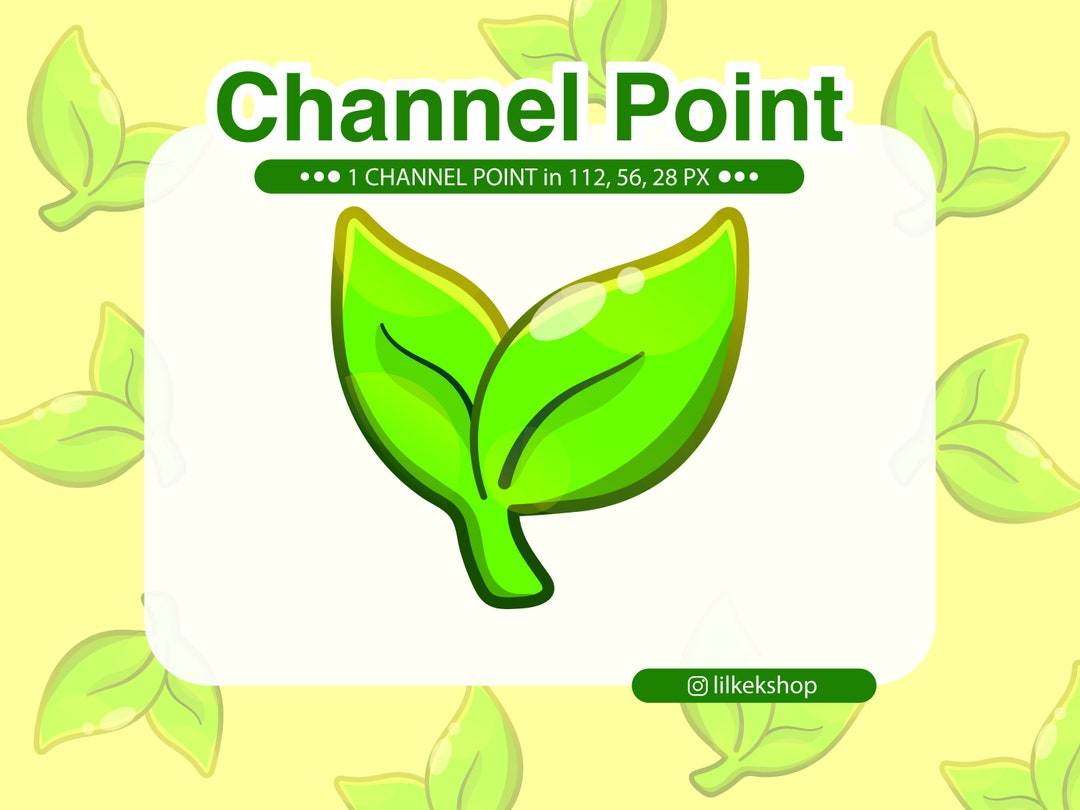 Cute Leaf Sprout Channel Point Twitch | Channel Point | Twitch Channel ...
