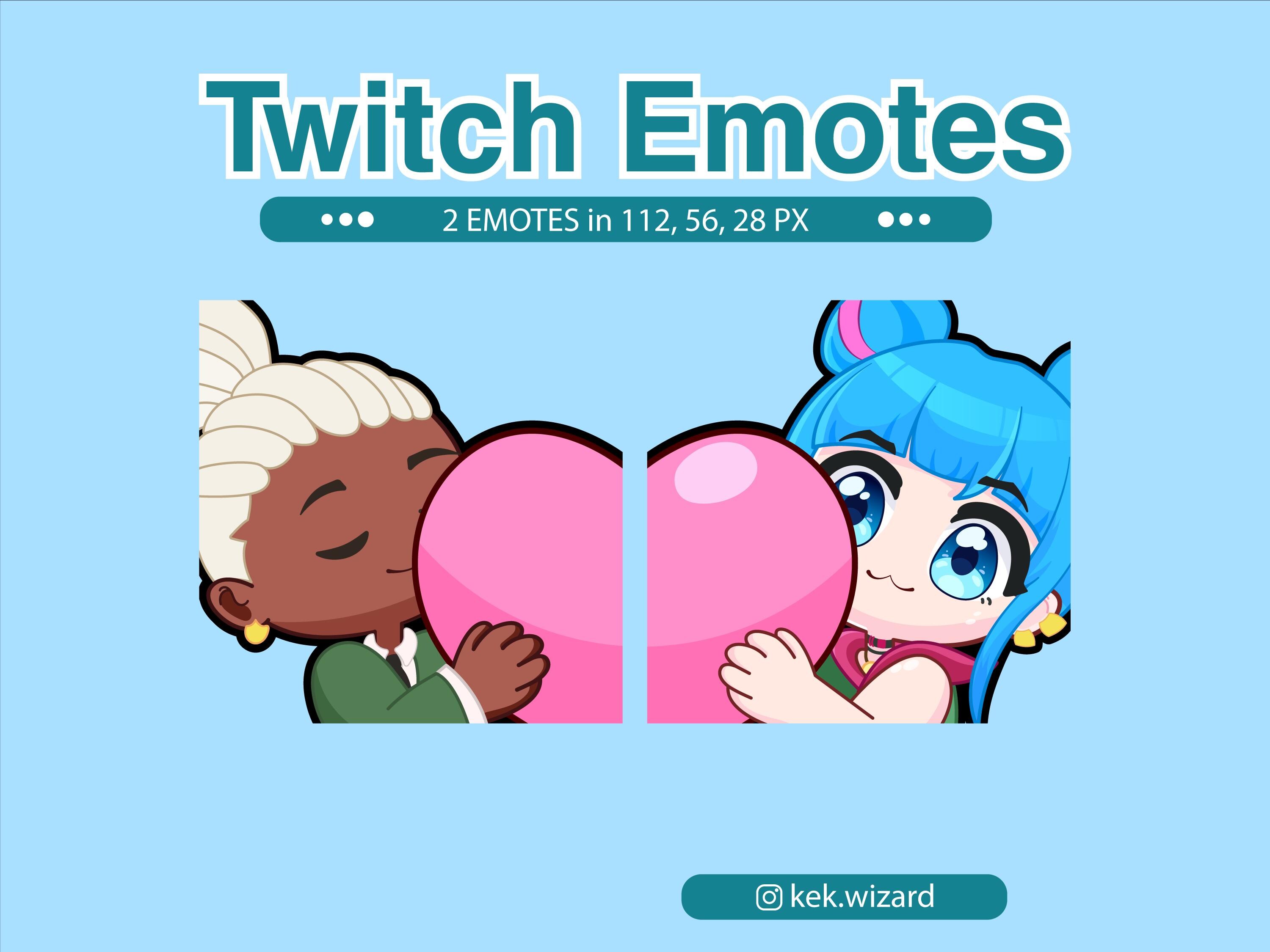 Ekko and Powder Emote Pack Twitch Emotes Anime Character Custom Twitch ...