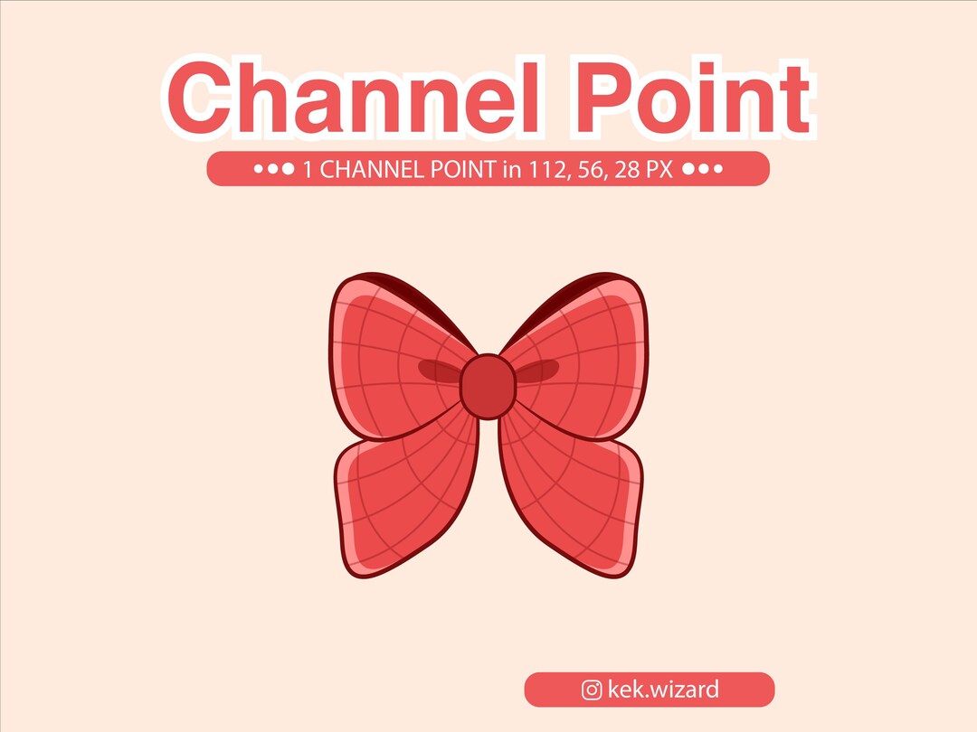 Red Bow Channel Point for Twitch | Channel Point | Twitch Channel Point ...