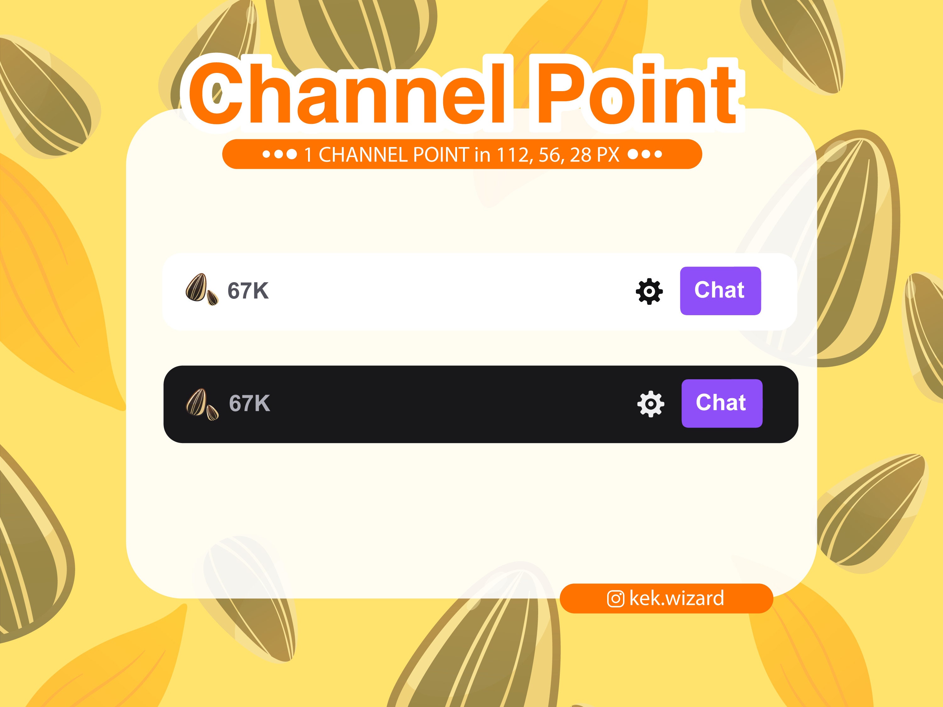 Sunflower Seeds Channel Point for Twitch Channel Point Twitch Channel ...