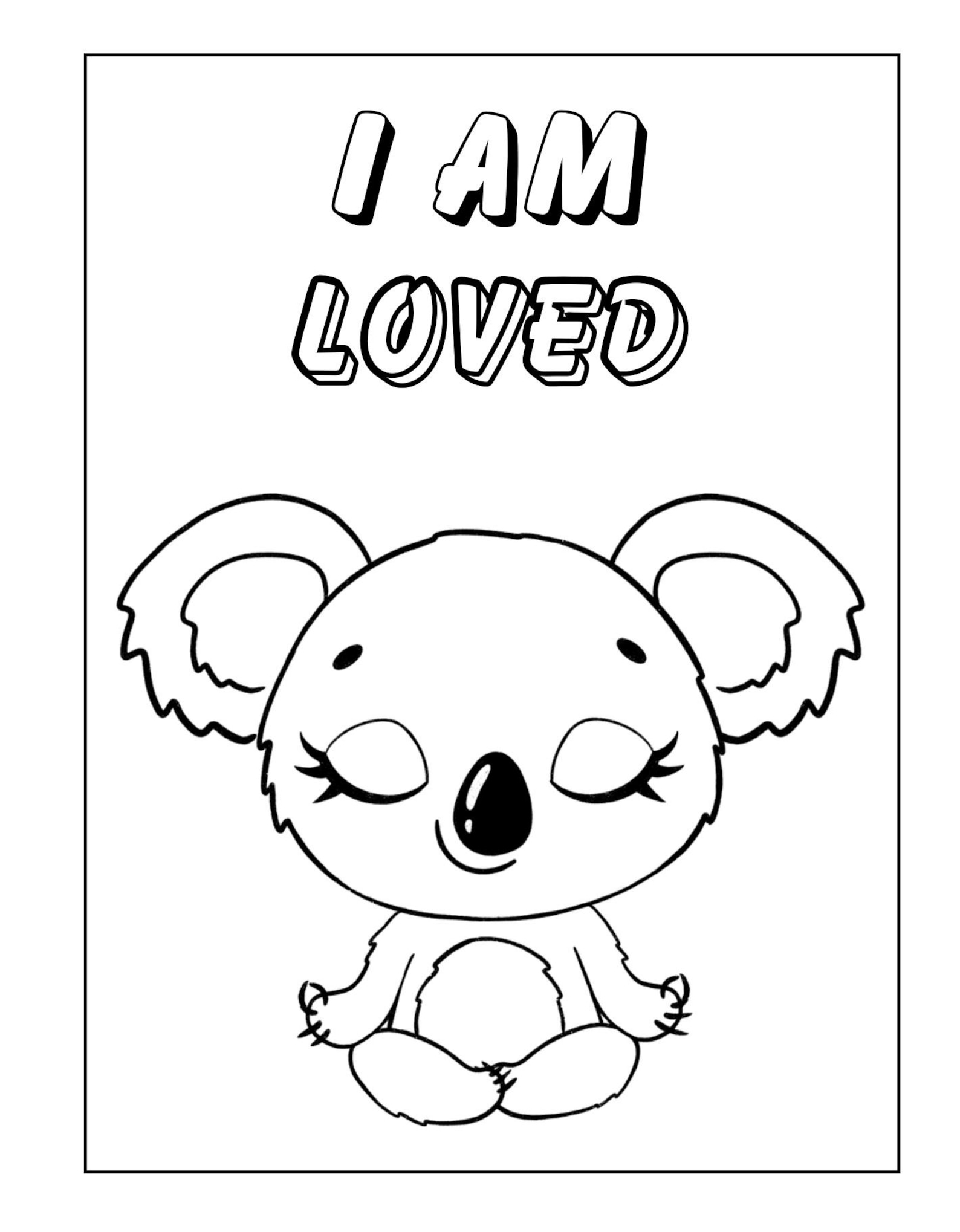 Positive Affirmations Coloring Sheets, Colouring - Etsy