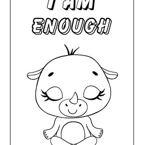 Positive Affirmations Coloring Sheets, Colouring - Etsy