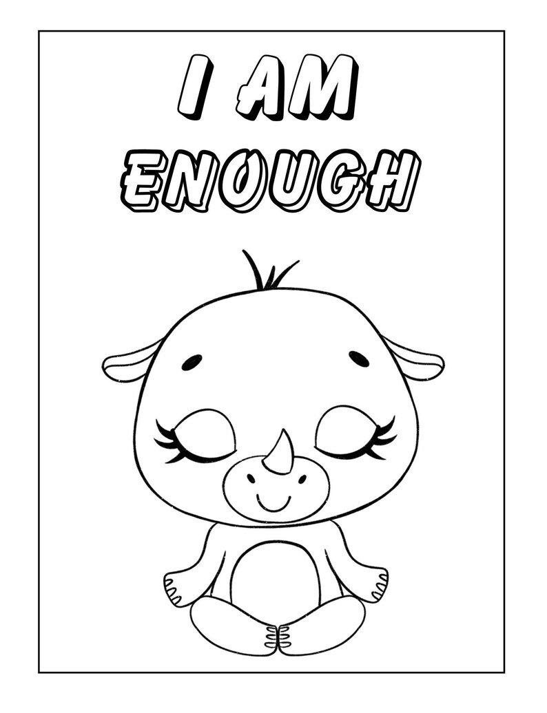 Positive Affirmations Coloring Sheets, Colouring - Etsy
