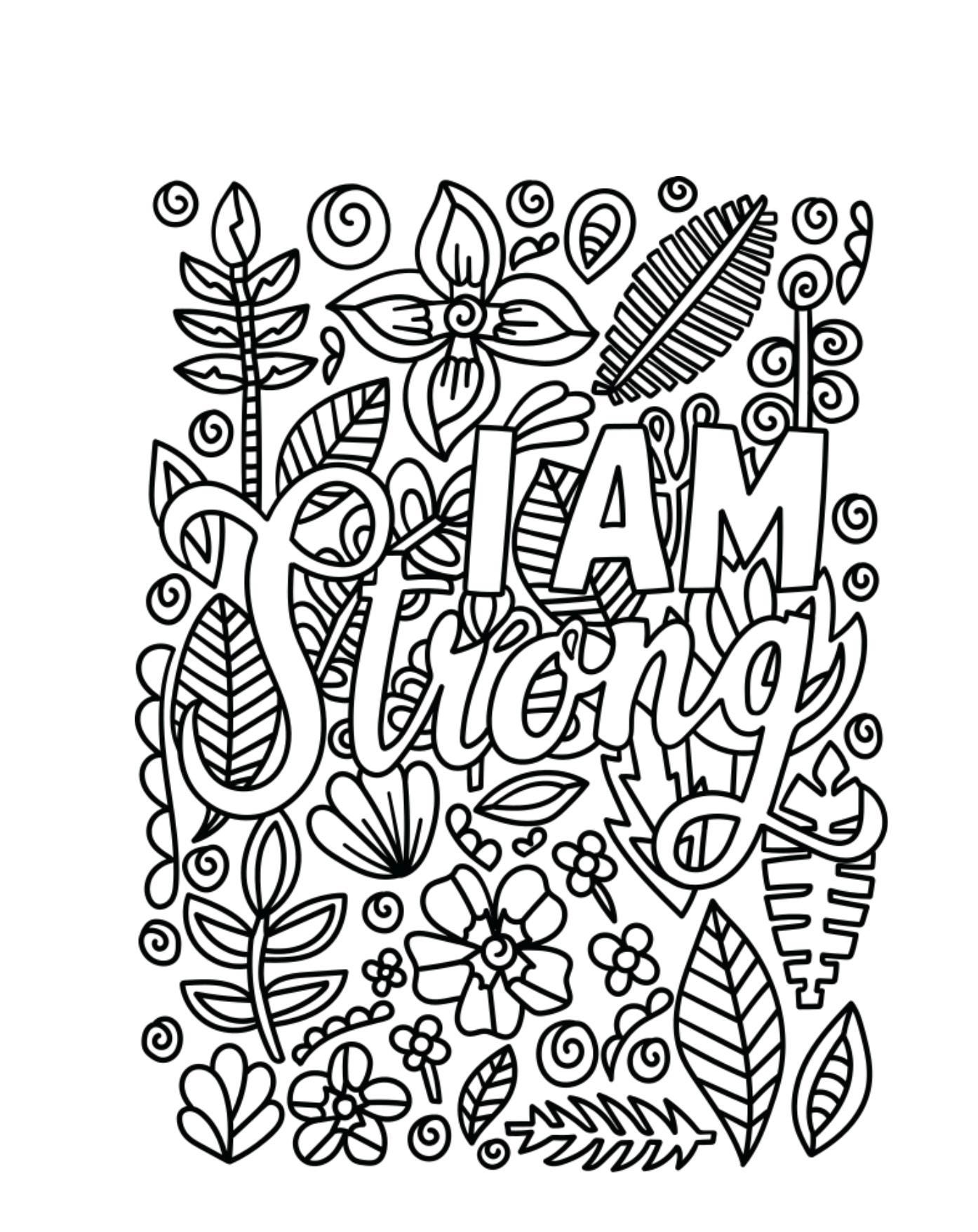 Positive Affirmations Coloring Sheets, Colouring - Etsy