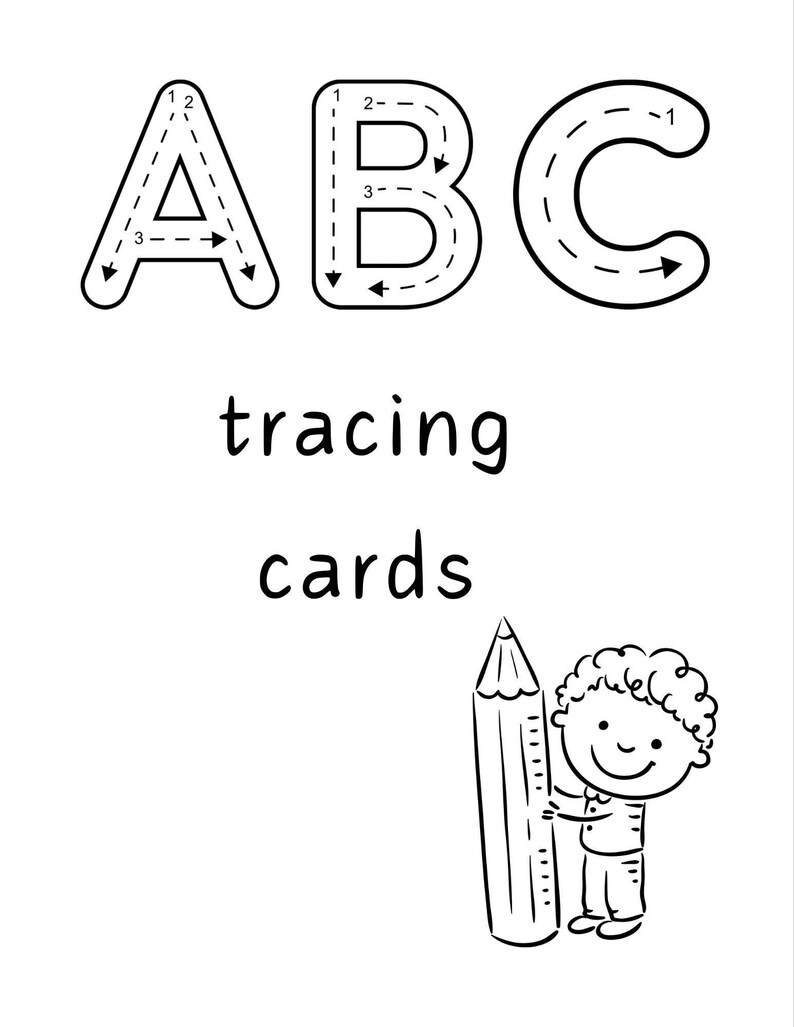 Tracing My Abc’s and Numbers - Etsy