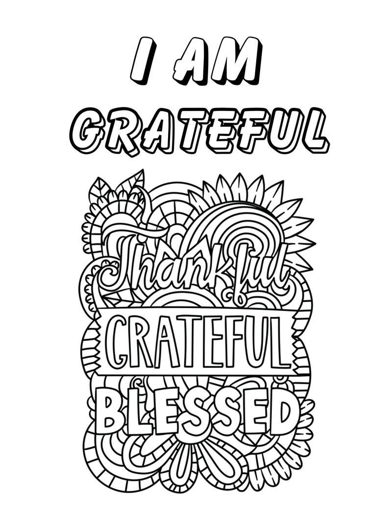 Positive Affirmations Coloring Sheets, Colouring - Etsy