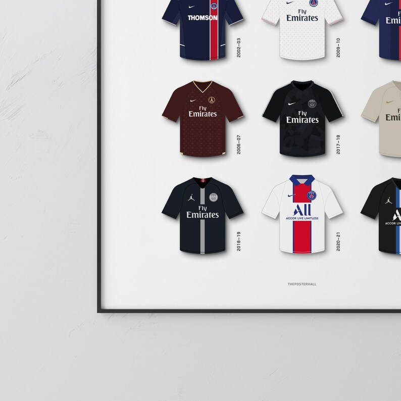 PSG Poster, Digital Print, Retro Football Art, Instant Download, Paris ...