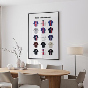 PSG Poster, Digital Print, Retro Football Art, Instant Download, Paris ...