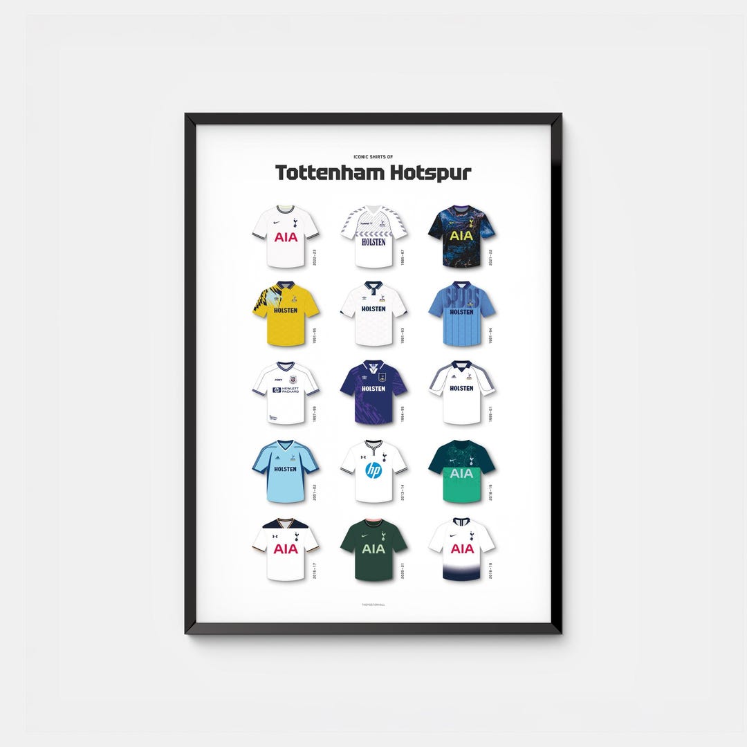 Tottenham Hotspur Poster, Digital Print, Retro Football Art, Instant ...