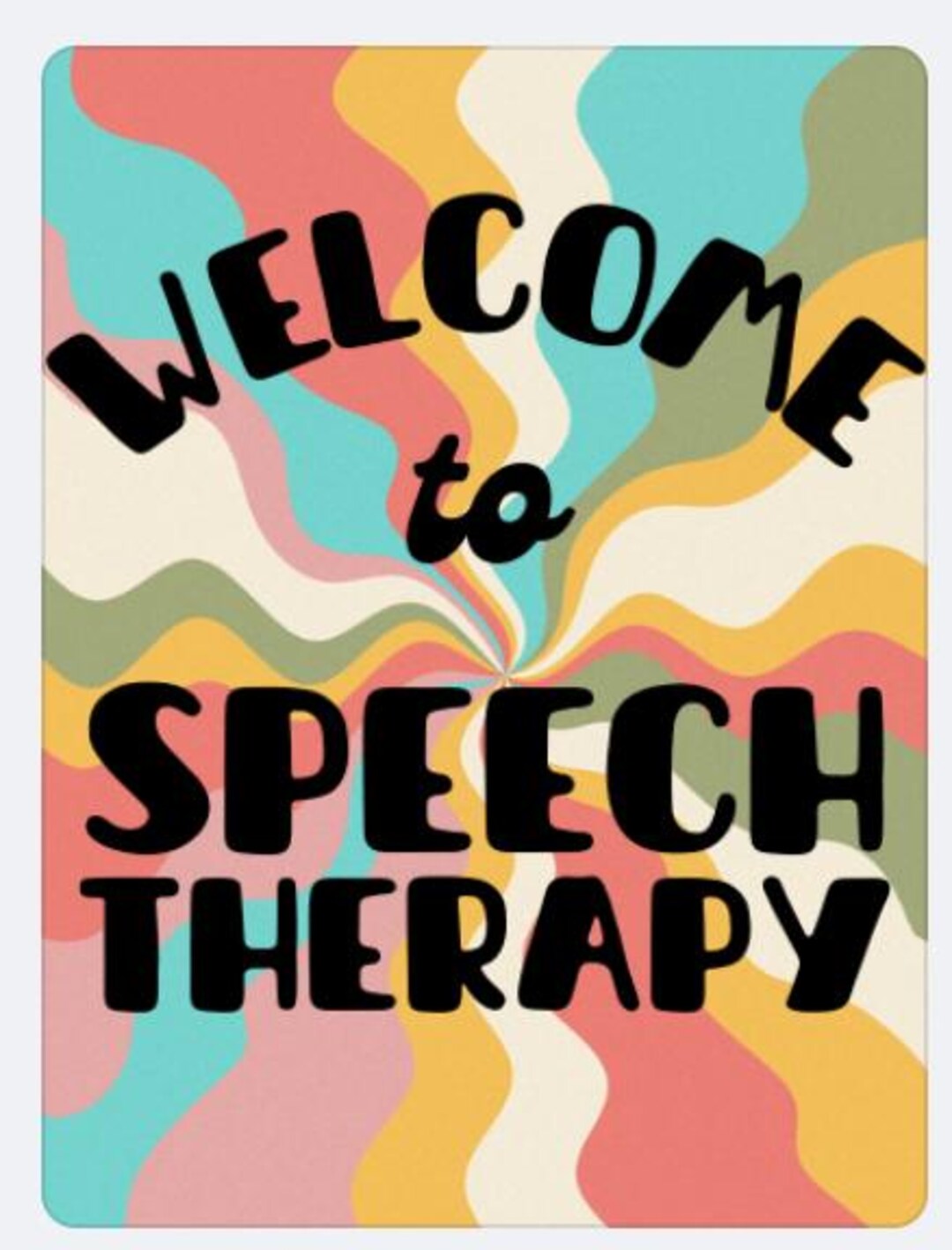 Speech Therapy Office Posters Retro - Etsy