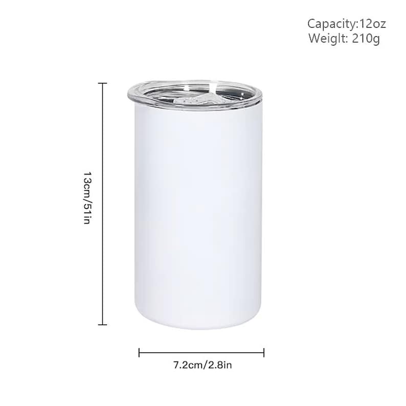 STRAIGHT TUMBLER, White Skinny Tumbler, Blank Tumblers for Sublimation ...