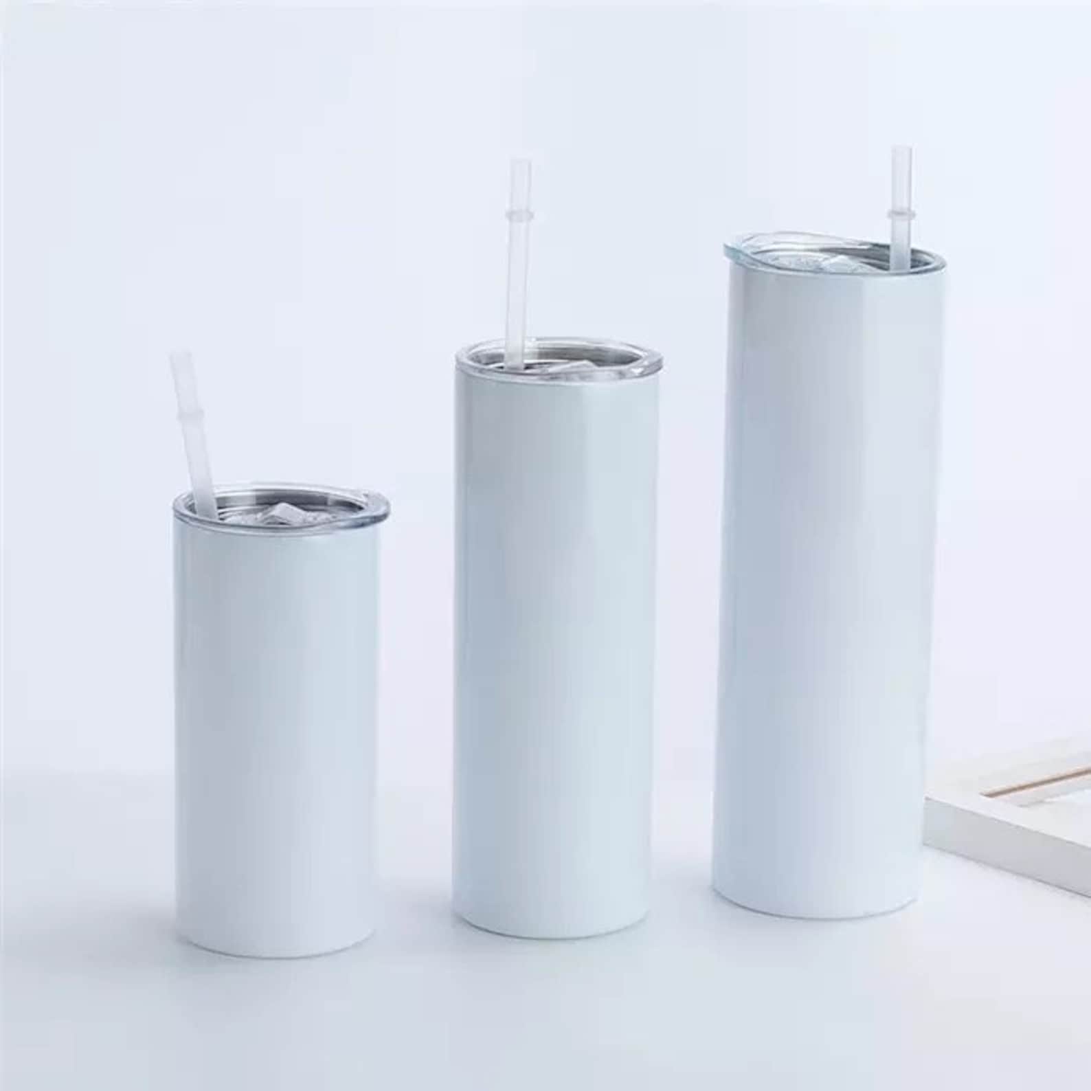 STRAIGHT TUMBLER, White Skinny Tumbler, Blank Tumblers for Sublimation ...