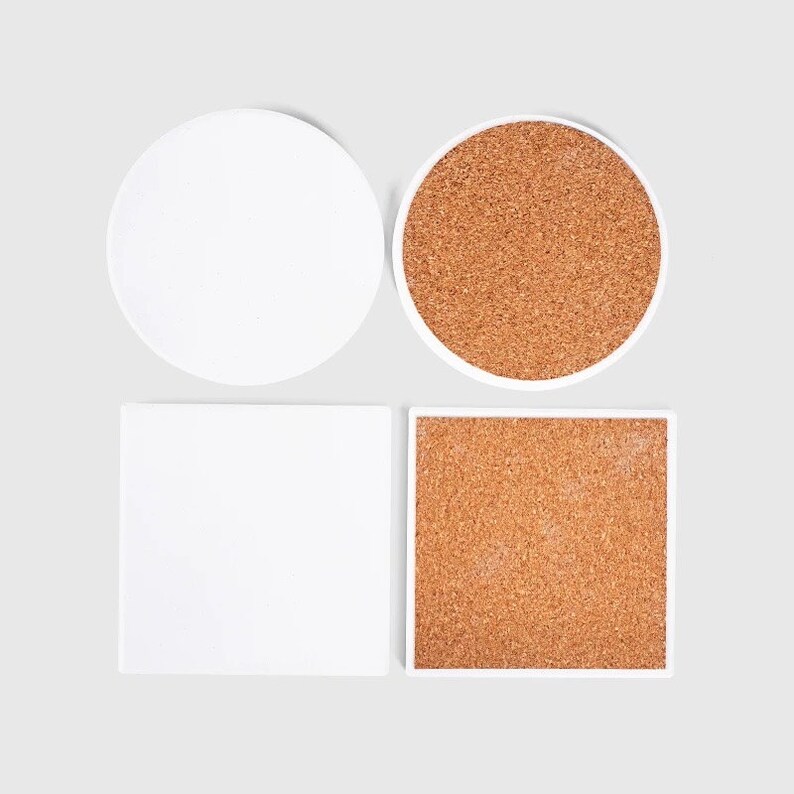 BLANK SUBLIMATION COASTERS, Custom Coasters, Sandstone Ceramic ...