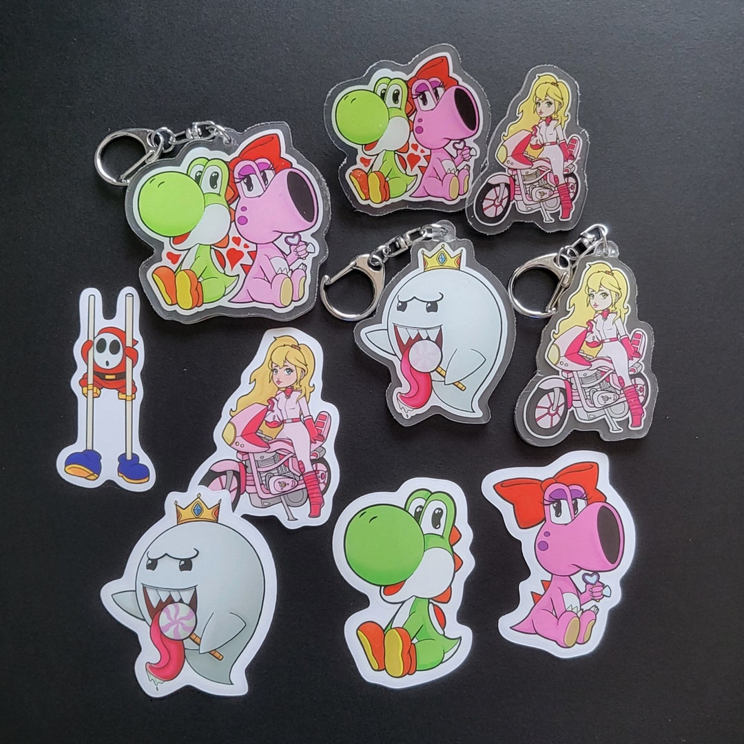 Mario Merch- Princess Peach, King Boo, Yoshi, Birdo, Shy Guy - Etsy