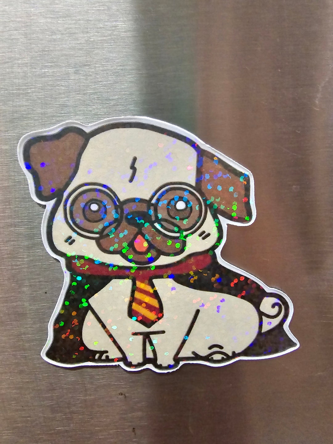 Pug Harry Potter Fridge Magnet Car Magnet Sticker Magnet - Etsy