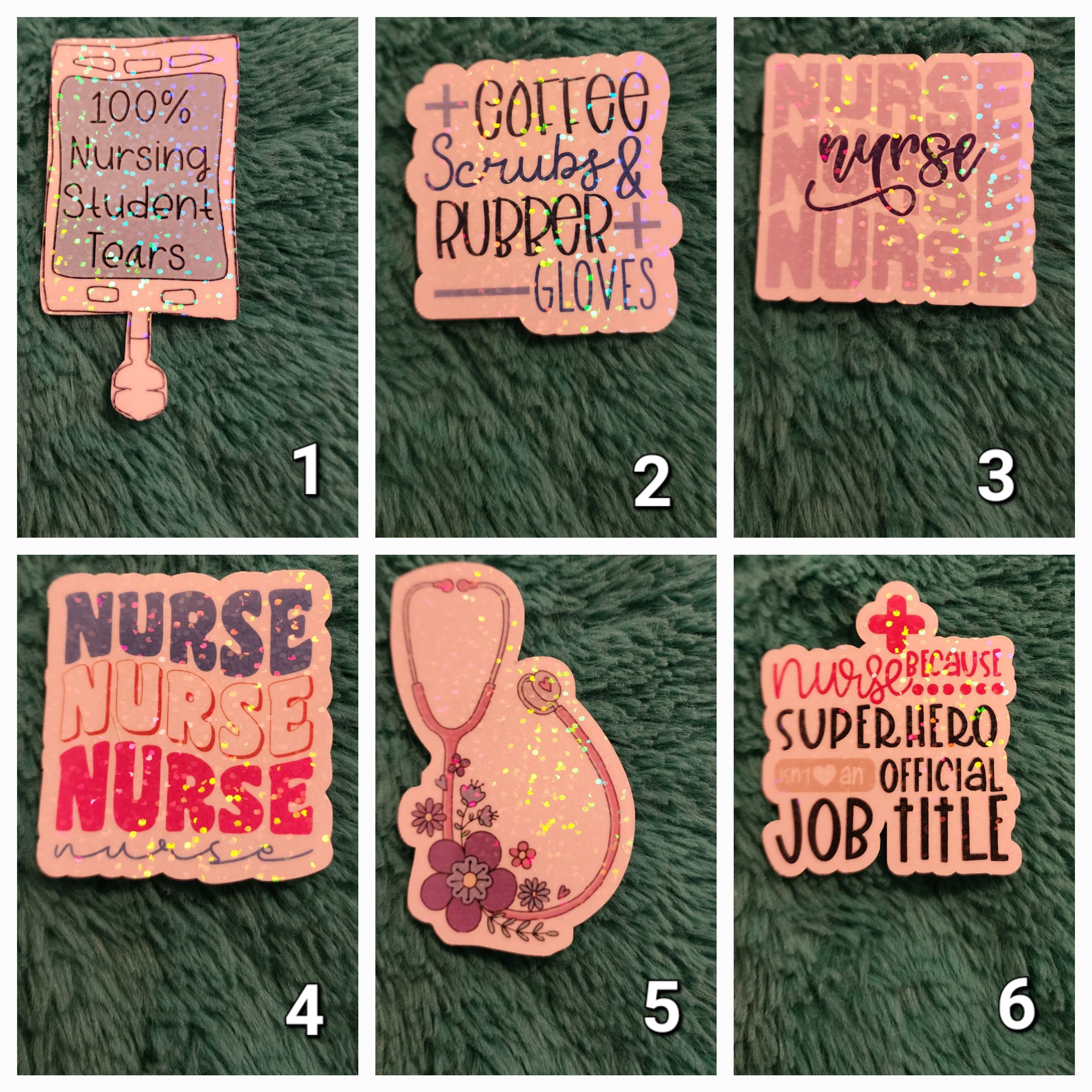 Holographic Nurse 2 Stickers - Water Resistant Laptop and Waterbottle ...