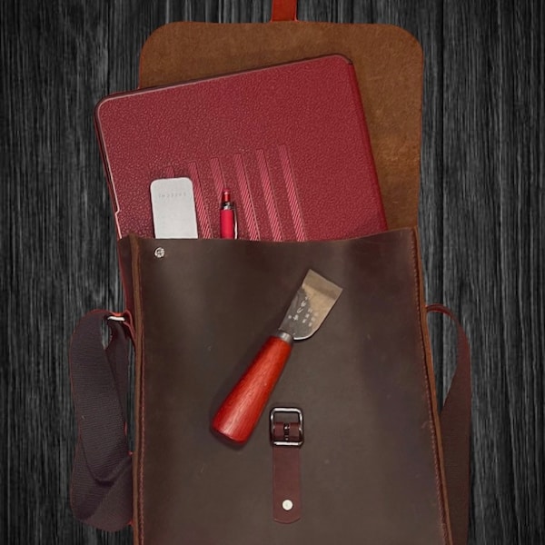 Leather Map Case Satchel - Etsy