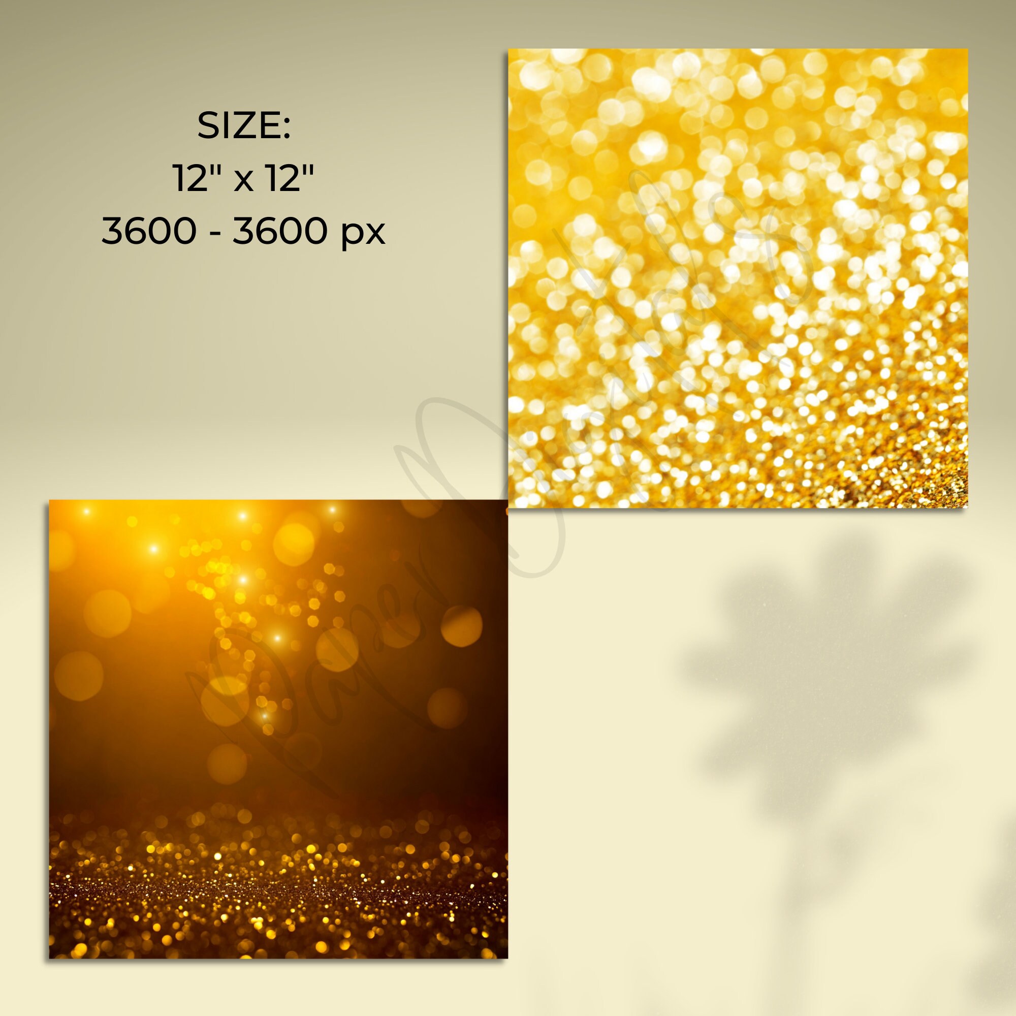 Gold Glitter Background Digital Paper Pack for Commercial Use, Gold ...