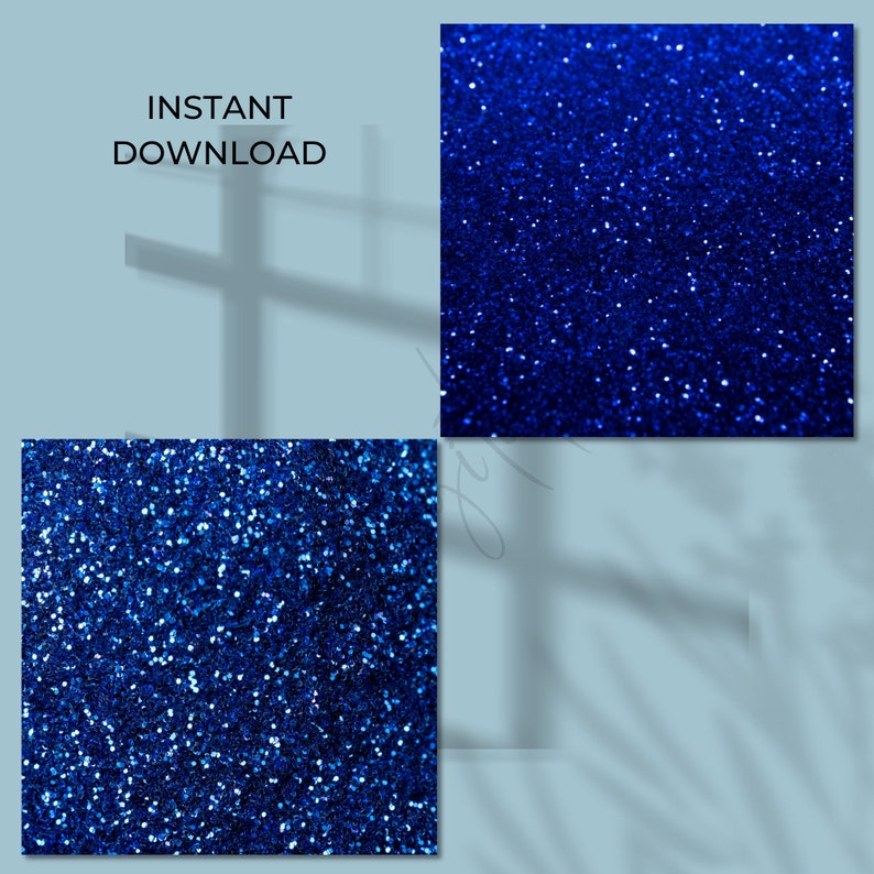 Blue Glitter Digital Paper Metallic Gradient Scrapbook Paper - Etsy