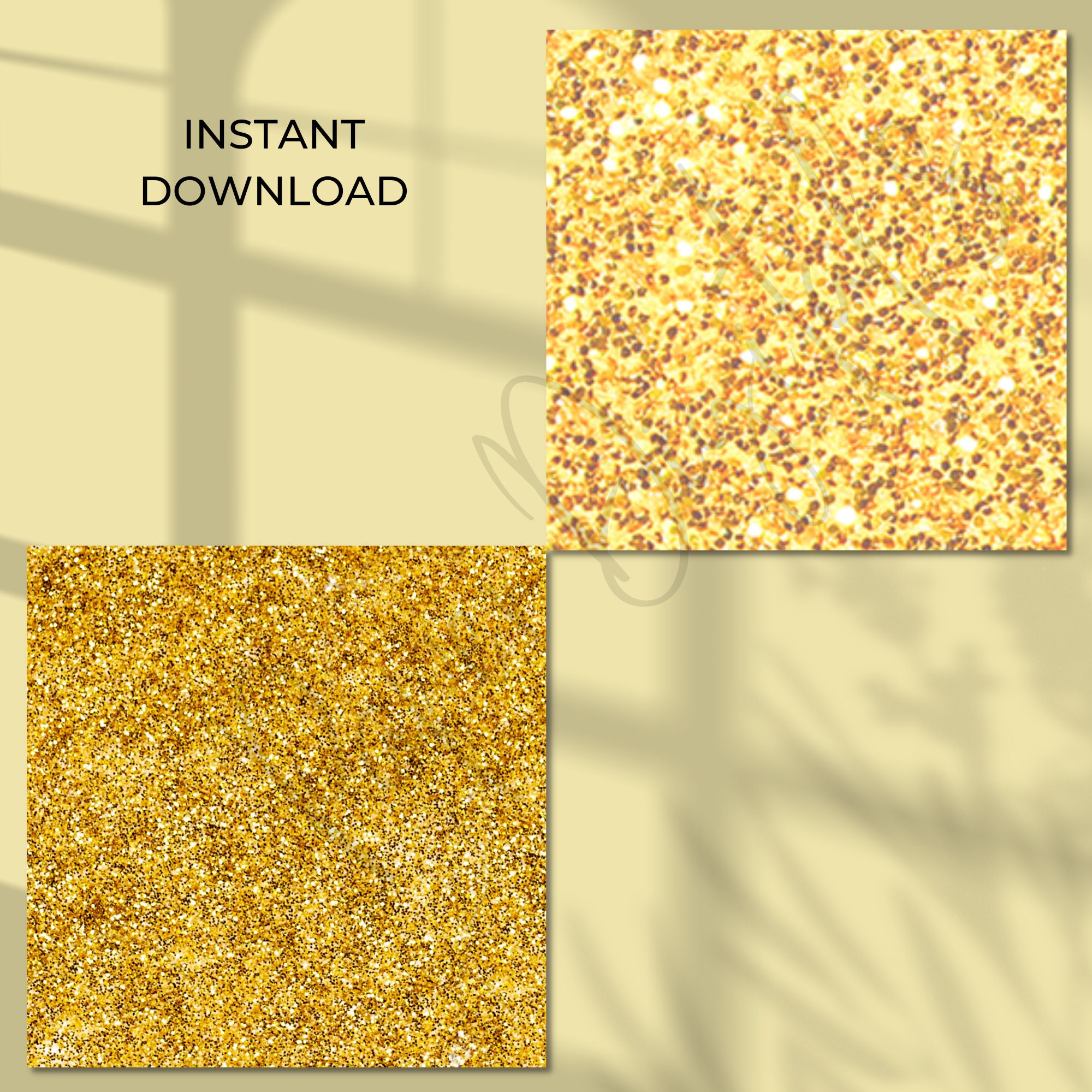 Glitter Digital Paper, Gold Glitter Digital Paper, Glitter Scrapbooking ...