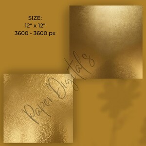 Gold Background, Gold Foil Textures Digital Paper, Scrapbook Paper ...