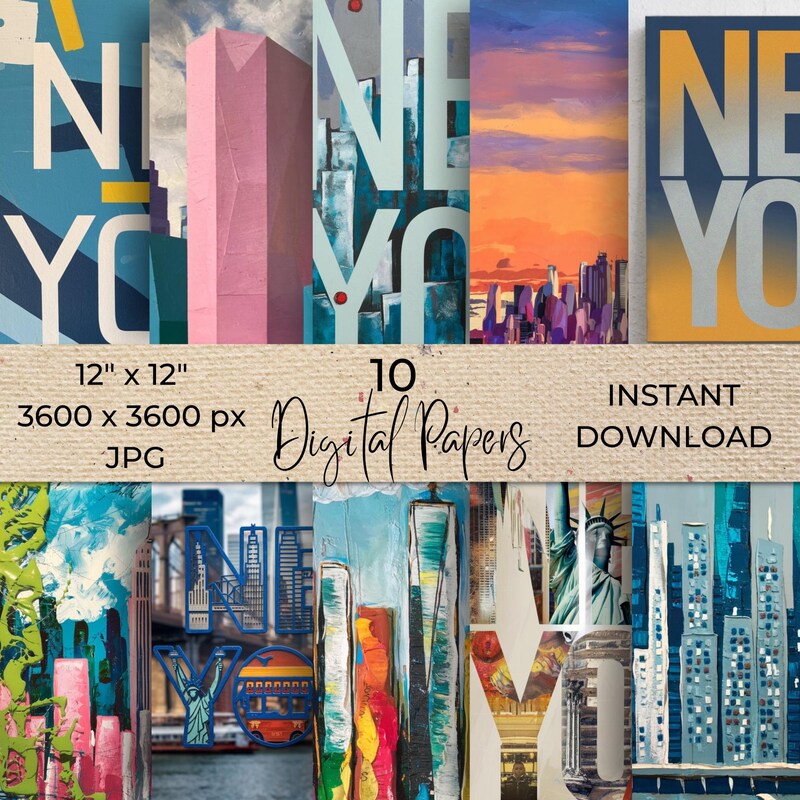 New York Wallpaper - Etsy