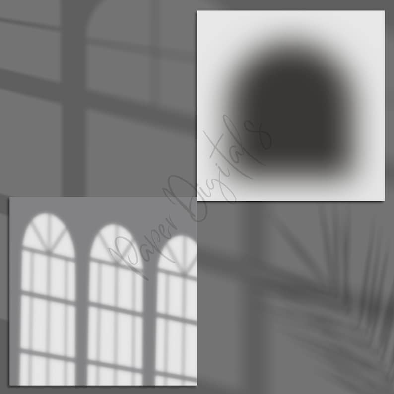 Arch Shadow Overlays Digital Paper Windows Arch Shadows - Etsy