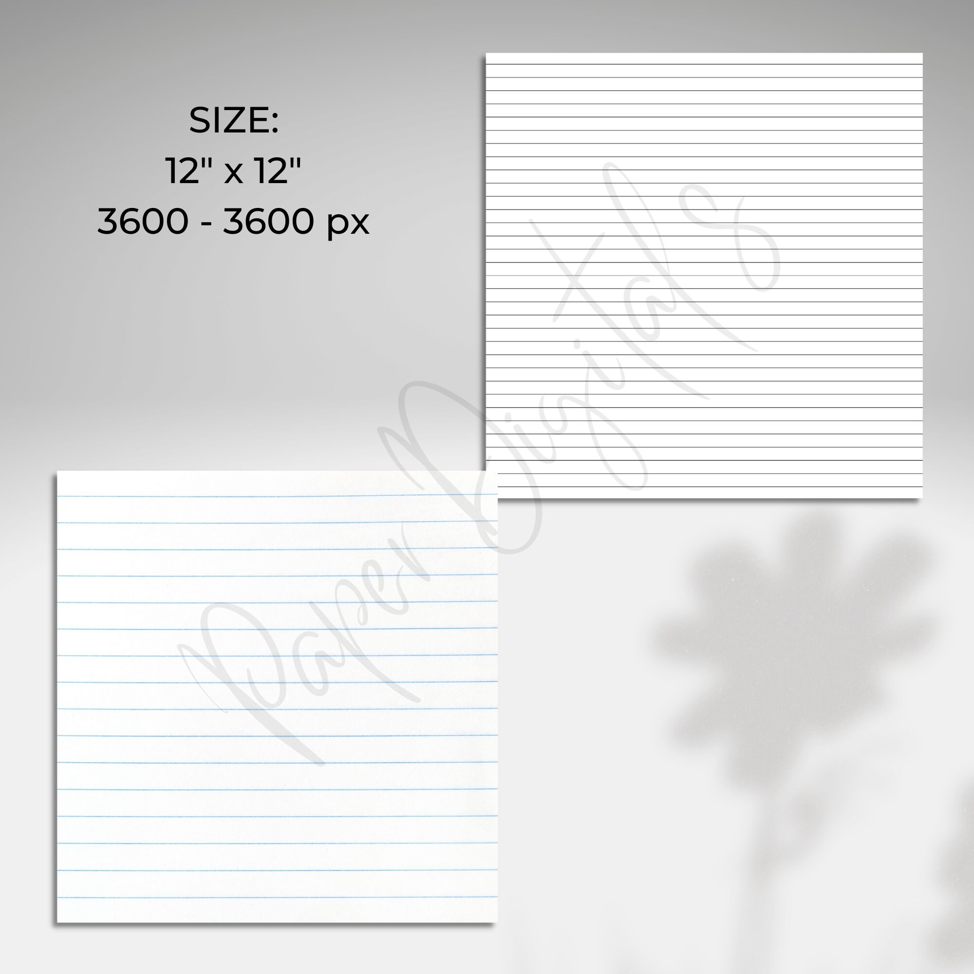 Notebook Paper Wide Ruled Digital Download, School Lined Paper JPG ...