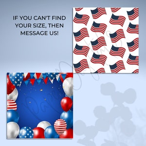 4th of July Digital Paper USA Patriotic Digital Paper Independence Day ...