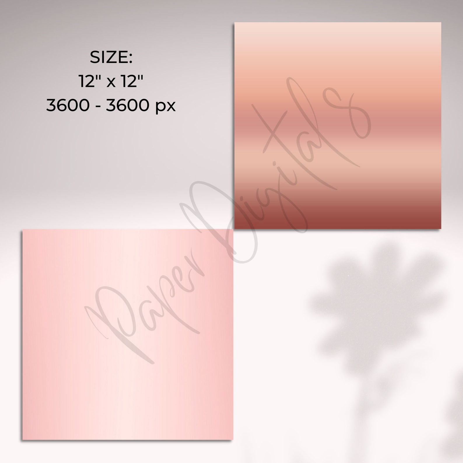 Rose Gold Foil, Rose Gold Digital Paper, Rose Gold Scrapbook Paper ...