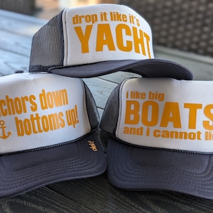 Nautical Trucker Hats | Boat Hats | Nautical Party Hats | Captain Hats ...