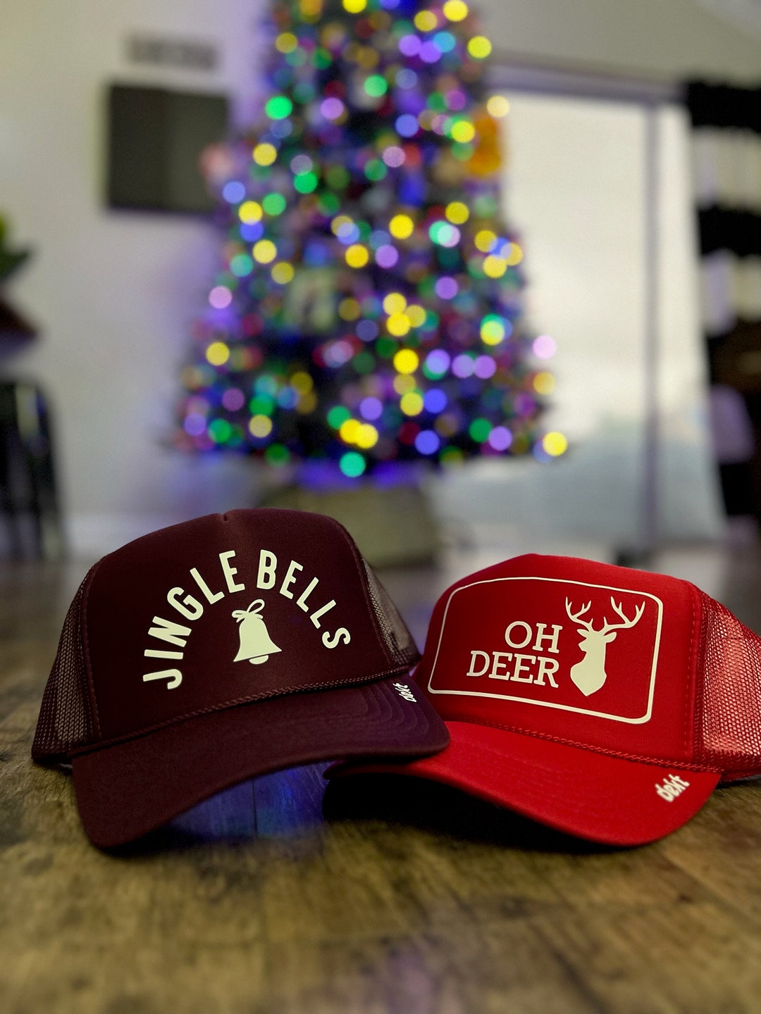 Holiday Hats | Jingle Bells Hat | Oh Deer Hat | John Deer Hat | Winter ...