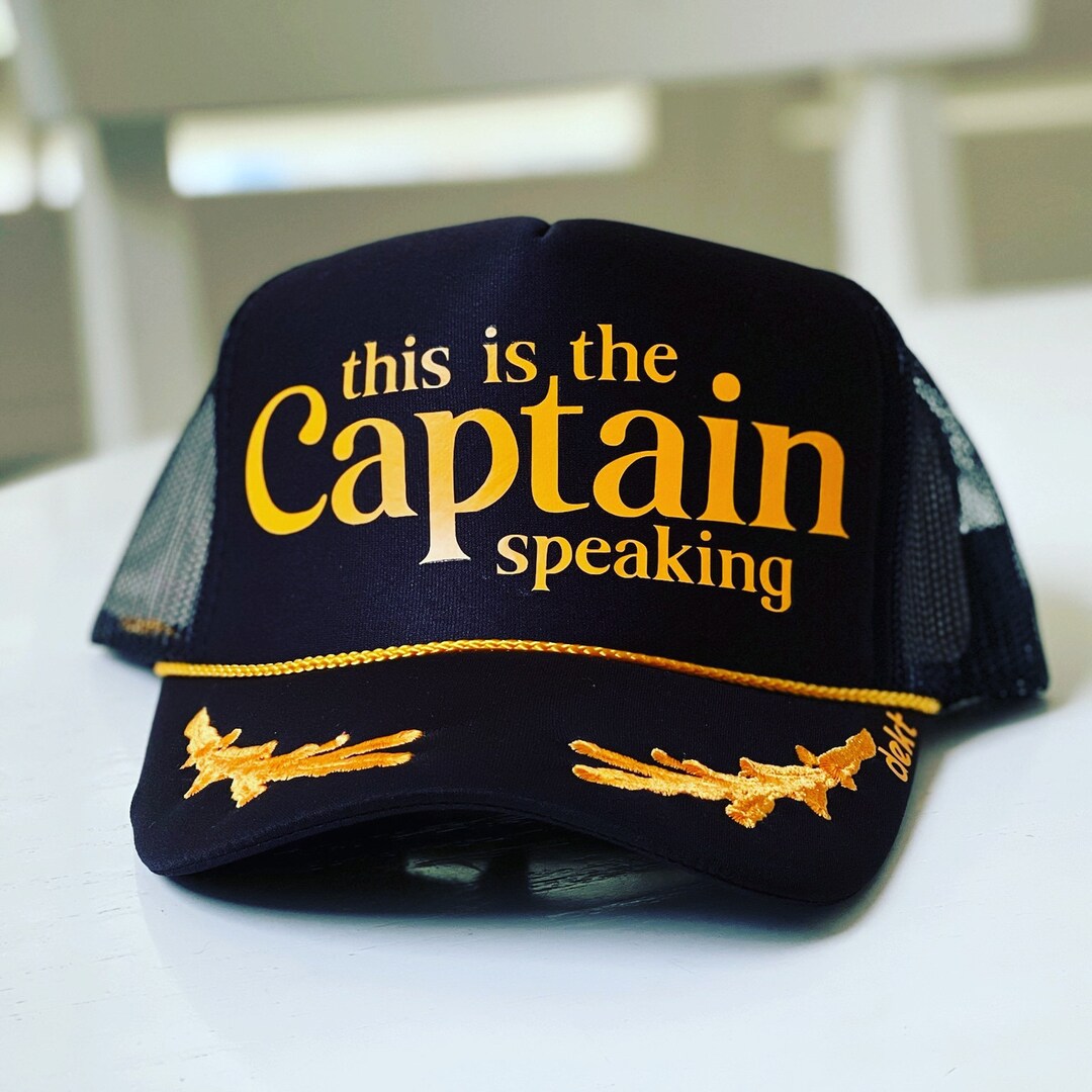 Captain Hat | Boat Hat | Trucker Hats | This is the Captain Hat - Etsy