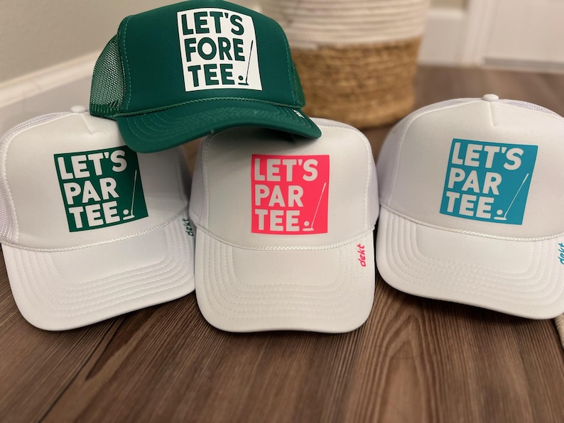 Let's Par-tee Hat | Golf Party Hats | Golf Themed Party | Bar Golf ...