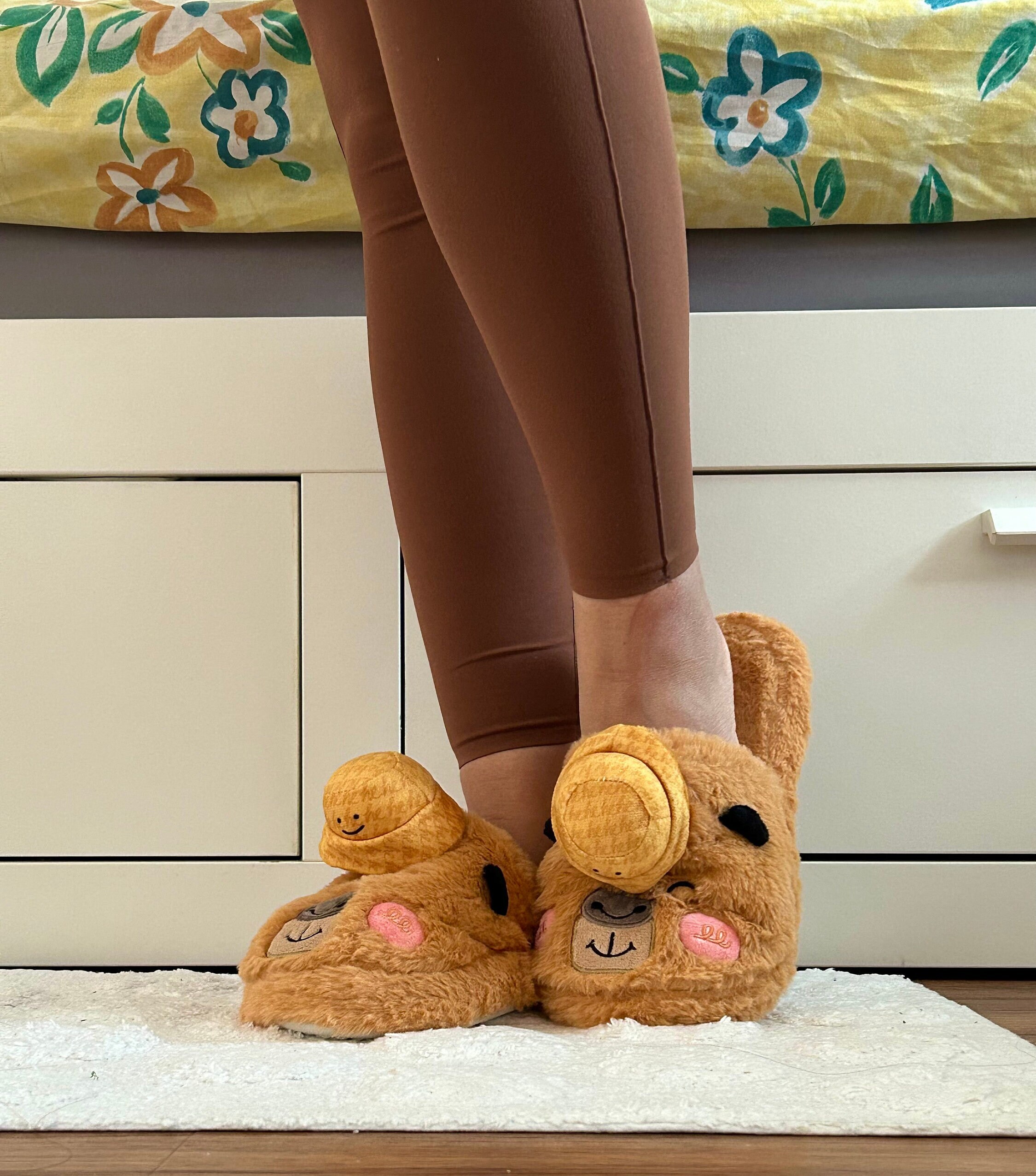 Cute Furry Capybara Cleaning Home Slippers - Etsy