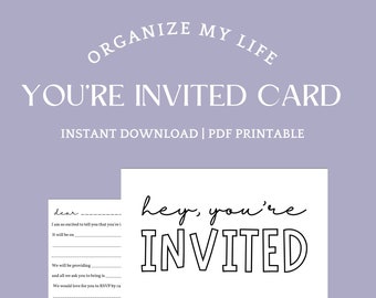 Fill in Blank Birthday Invitation - Etsy