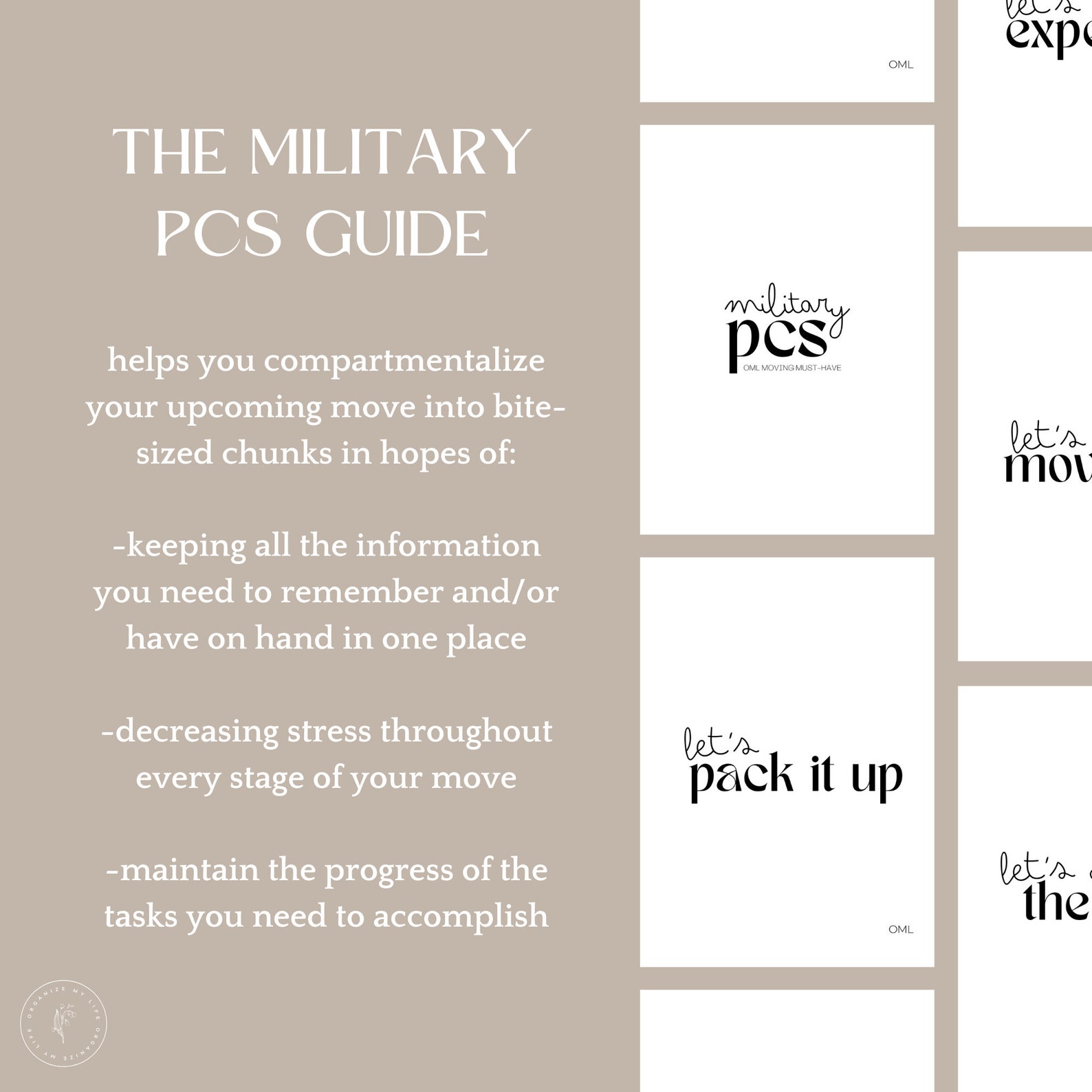 Military PCS Guide, Moving Packet, Relocating Tracker, Moving Tracker ...