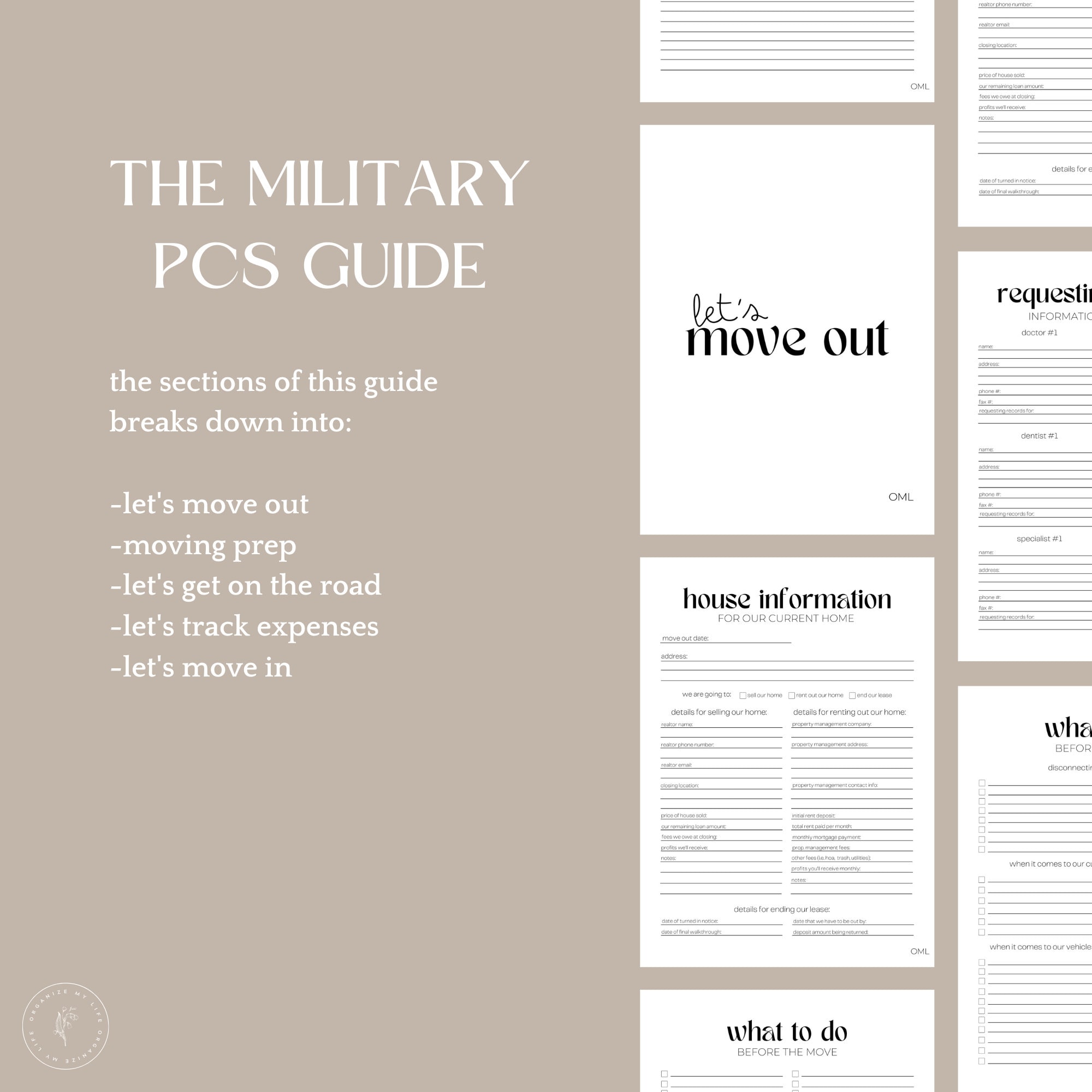 Military PCS Guide, Moving Packet, Relocating Tracker, Moving Tracker ...