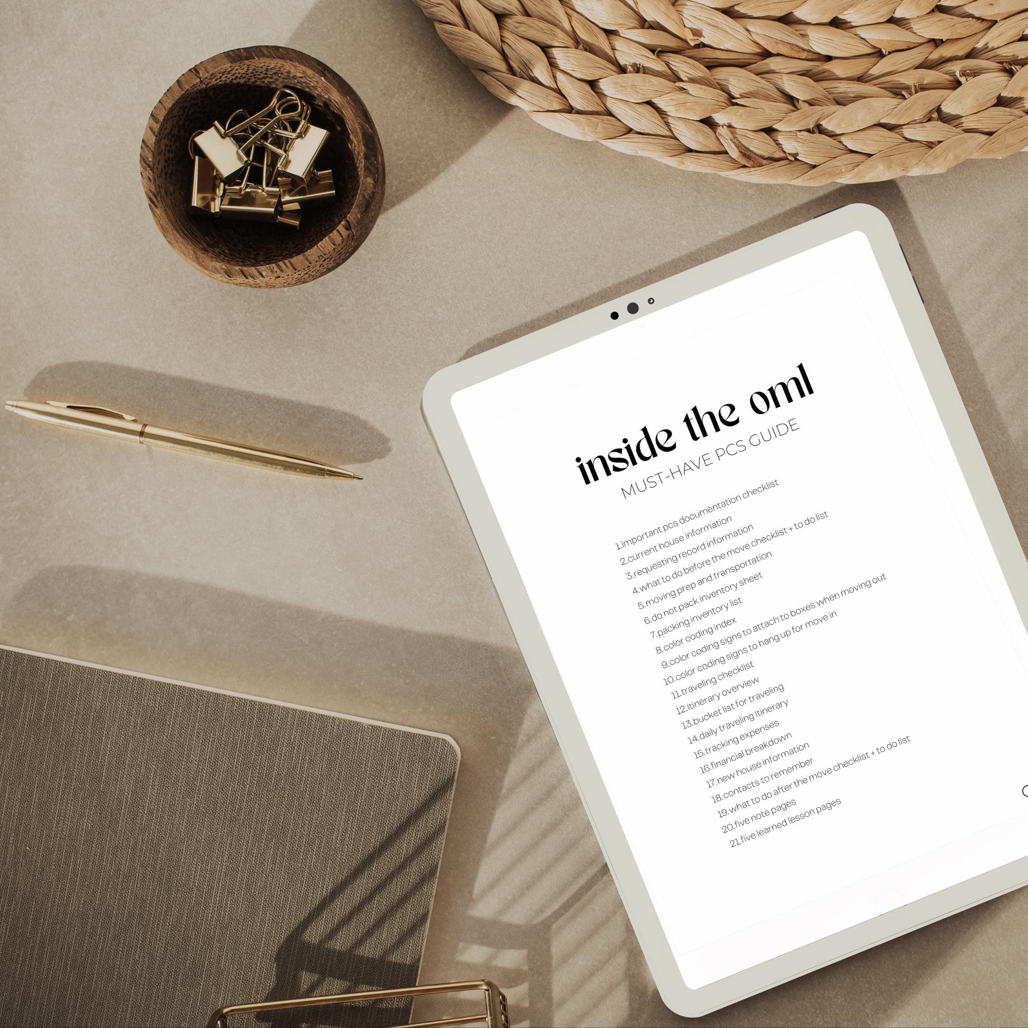 Military PCS Guide, Moving Packet, Relocating Tracker, Moving Tracker ...