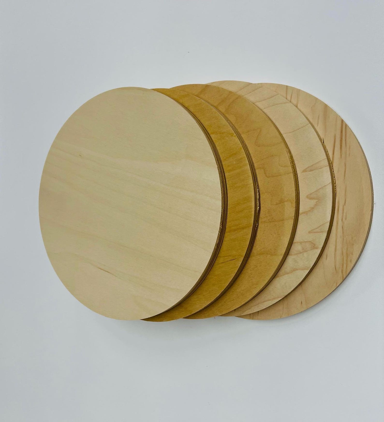 Craft Wood Circles, Unfinished Wood Circle Cutout for DIY Projects ...