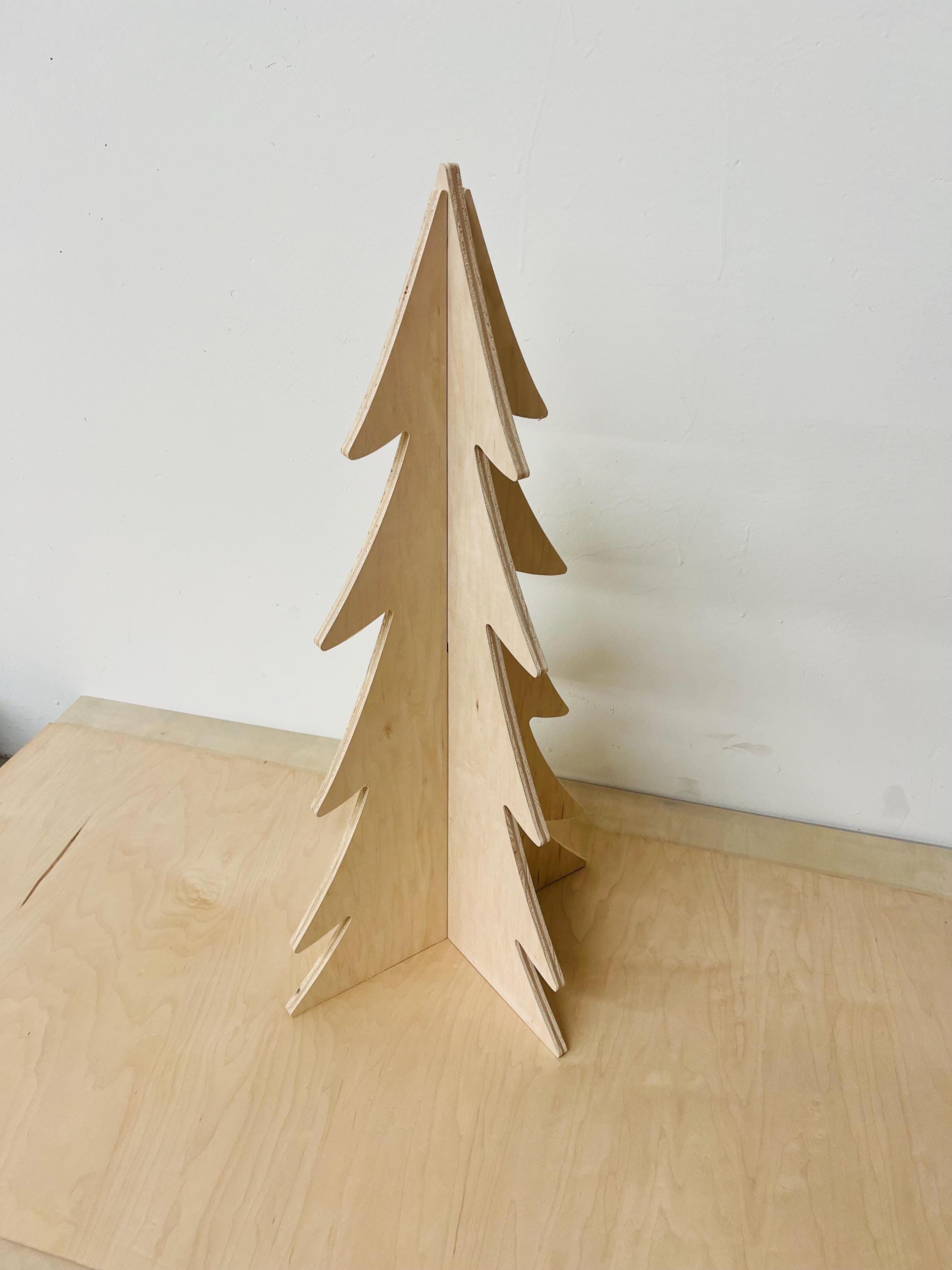 Foldable Wooden Christmas Tree – Minimalist Wooden Holiday Décor ...
