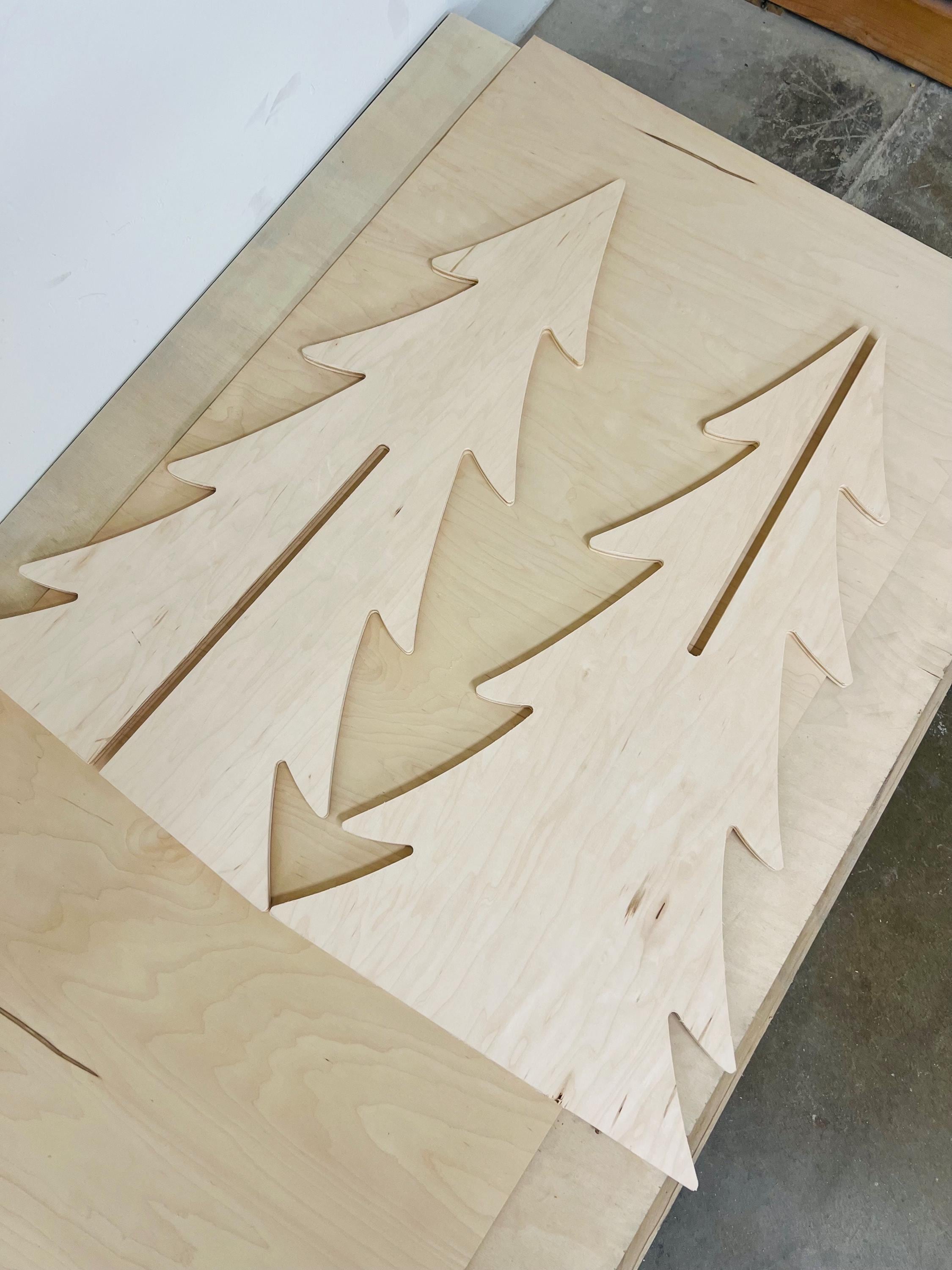 Foldable Wooden Christmas Tree – Minimalist Wooden Holiday Décor ...