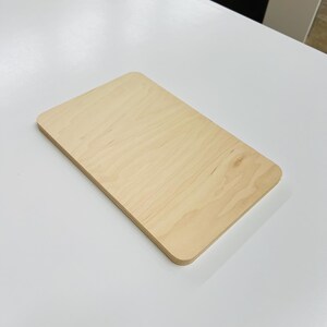 Craft Wood Rectangle Cutout With Rounded Edges. Unfinished Wood ...