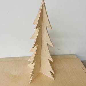 Foldable Wooden Christmas Tree – Minimalist Wooden Holiday Décor ...