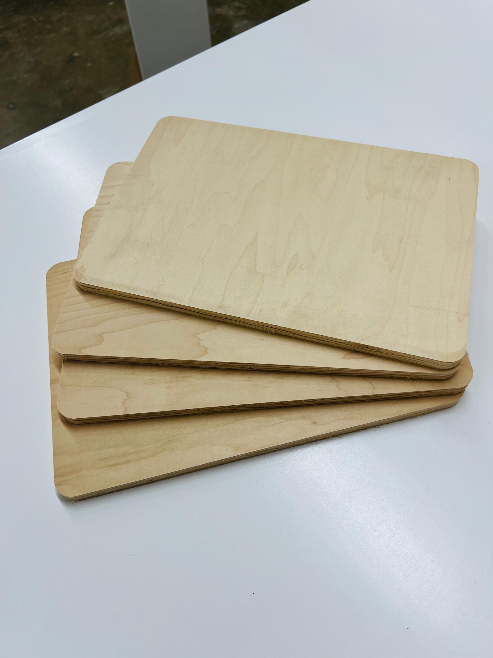 Craft Wood Rectangle Cutout With Rounded Edges. Unfinished Wood ...